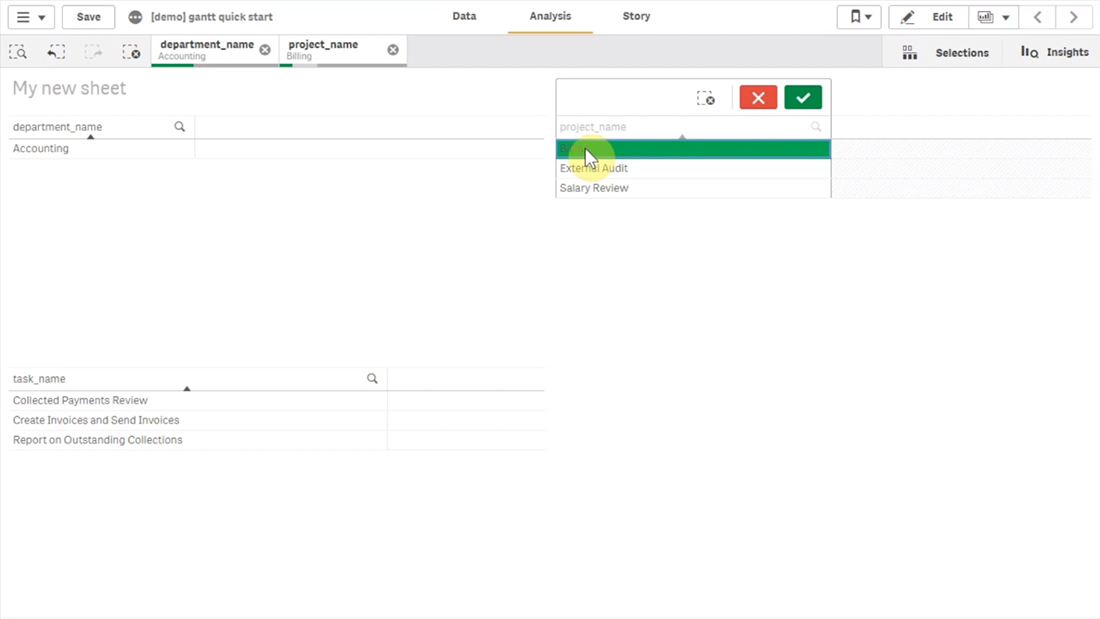 Create Gantt Chart In Qlik Sense Using Anygantt Extension Pm Data Viz